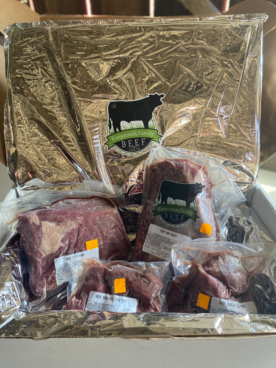 Slow cooker Box- Grain Finished – Koopmann Family Beef LLC